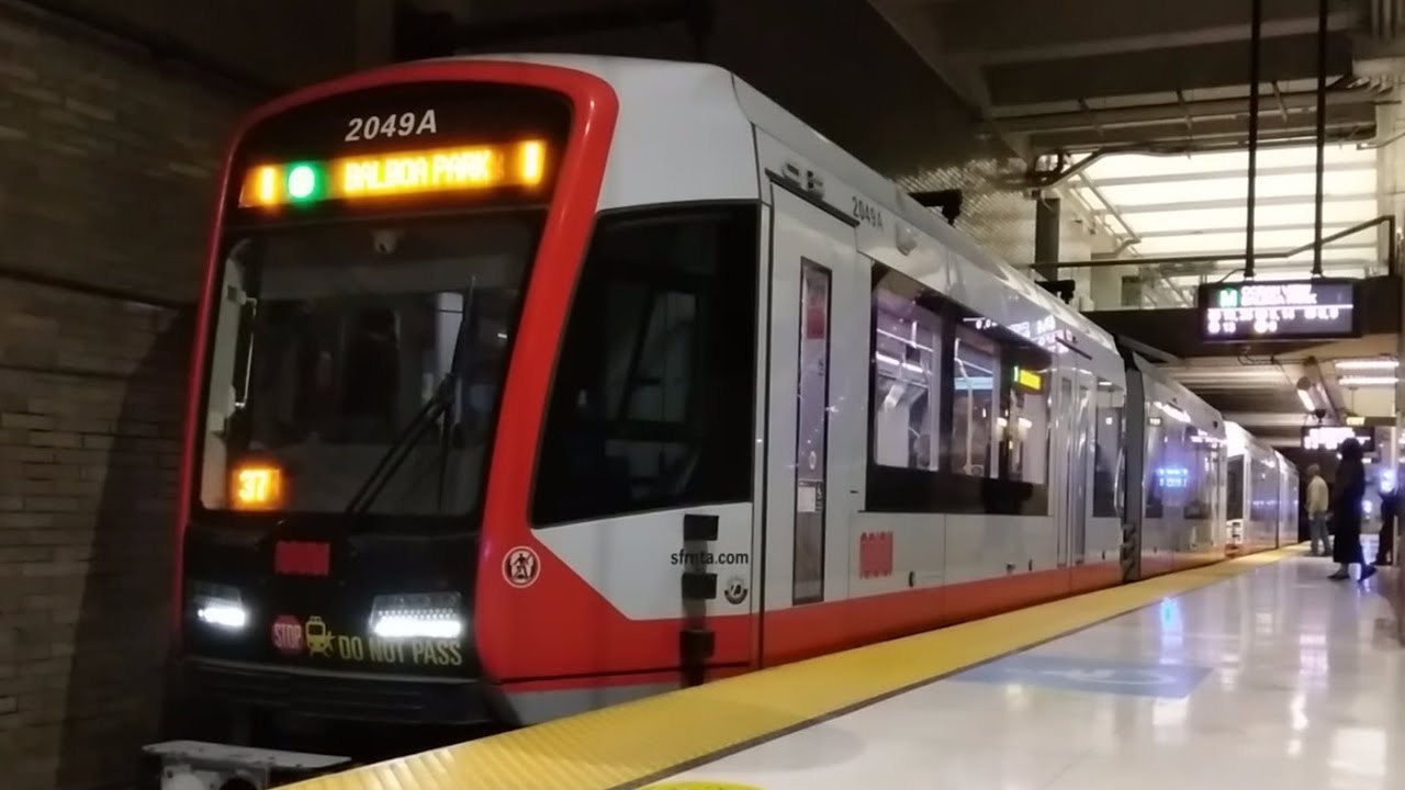 SF Muni Trains at Van Ness Station 6/28/23 - YouTube