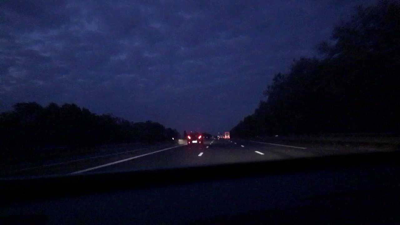 Time Lapse Road France, Holland to France Frankrijk 2016 by night - YouTube