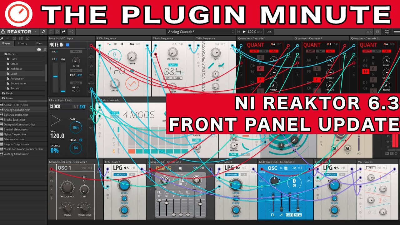 NI Reaktor 6.3 Front Panel Patching Update | The Plugin Minute | SYNTH ...