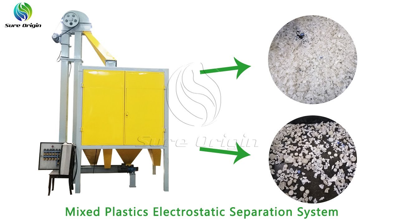 Mixed Plastics Electrostatic Separation System - YouTube