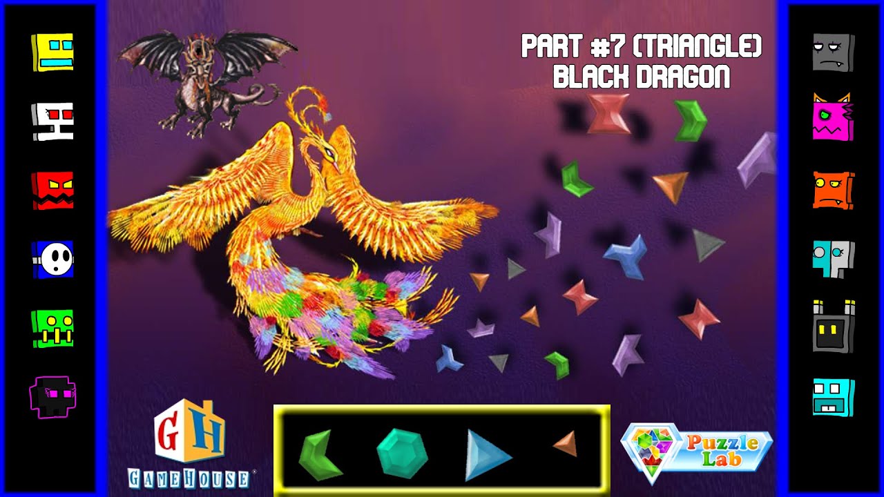 Magic Inlay Gameplay | Dragon Land Level 7 (Black Dragon) - YouTube
