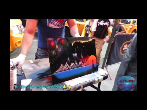 Amazing Spray painting Artist..  Great work...