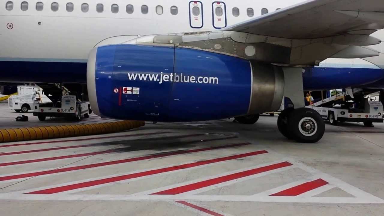 Exiting a JetBlue Airbus A320 Through Rear Door - YouTube