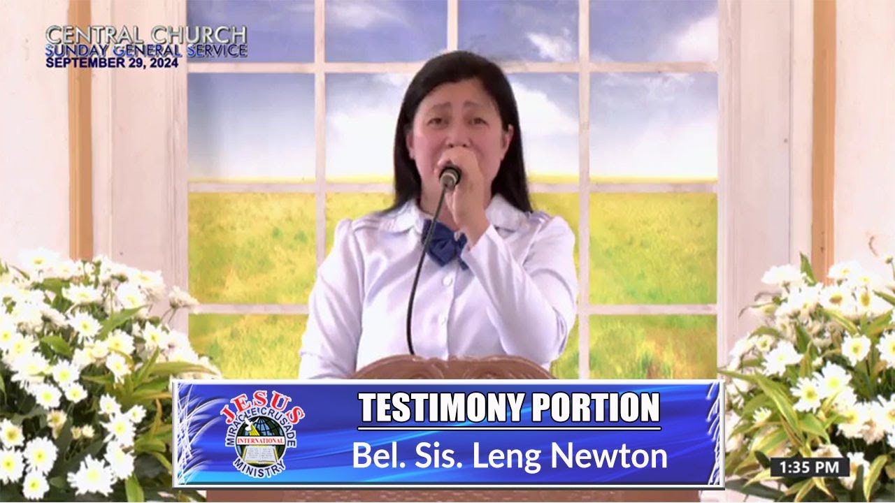 JMCIM | Testimony Portion | Bel. Sis. Leng Newton | September 29, 2024 ...