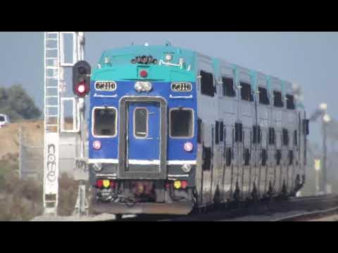 Railfanning December 5 Coaster 5002 And Cabcar 2310 And Amtrak Trains At Crossing - YouTube