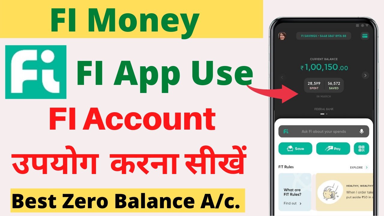 Fi Money - fi account kaise use kare | fi bank account money transfer ...