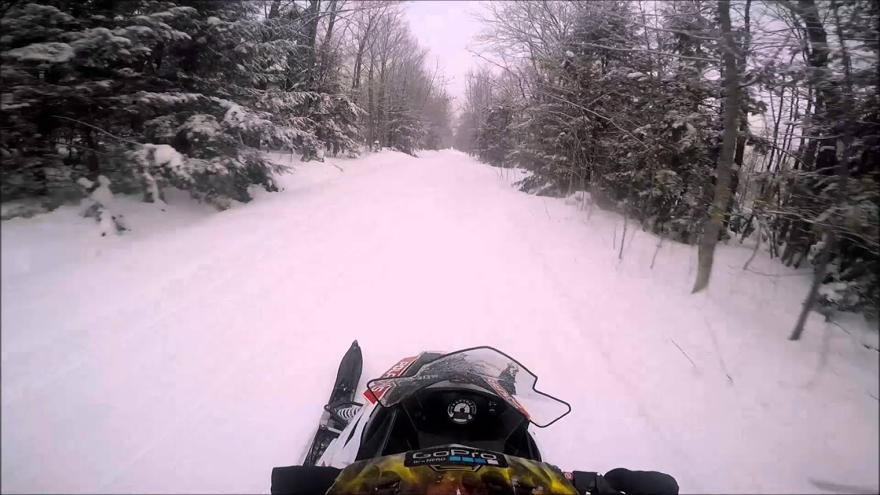 January 7, 2016 trails in Bergland, MI - YouTube