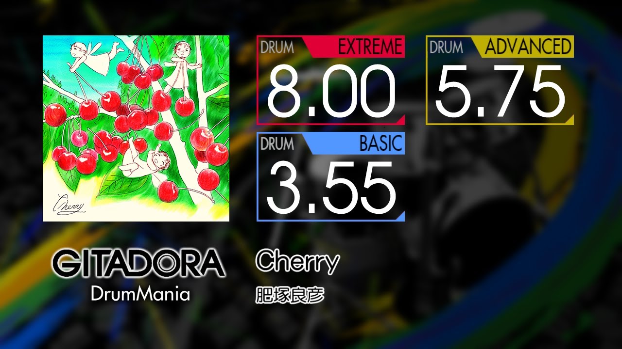 【GITADORA】 Cherry (EXTREME ~ BASIC) Drum - YouTube