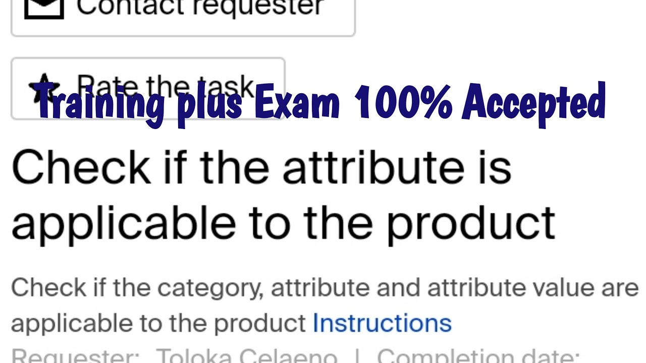 Check if the attribute is applicable to the product 0.08$ || Training ...