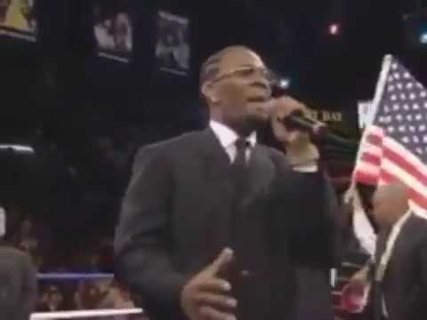R Kelly sings the national anthem - YouTube