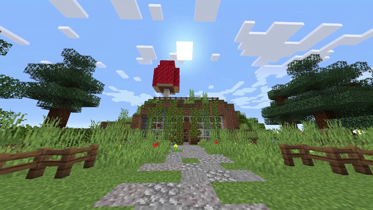 Minecraft Mushroom Hobbit House, Build #1 - YouTube
