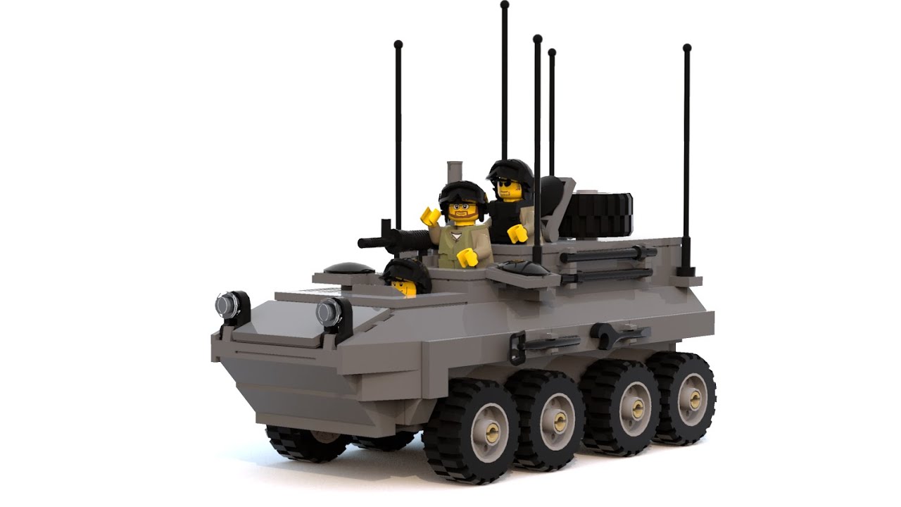 LEGO LAV-25 Command Vehicle Instructions - YouTube