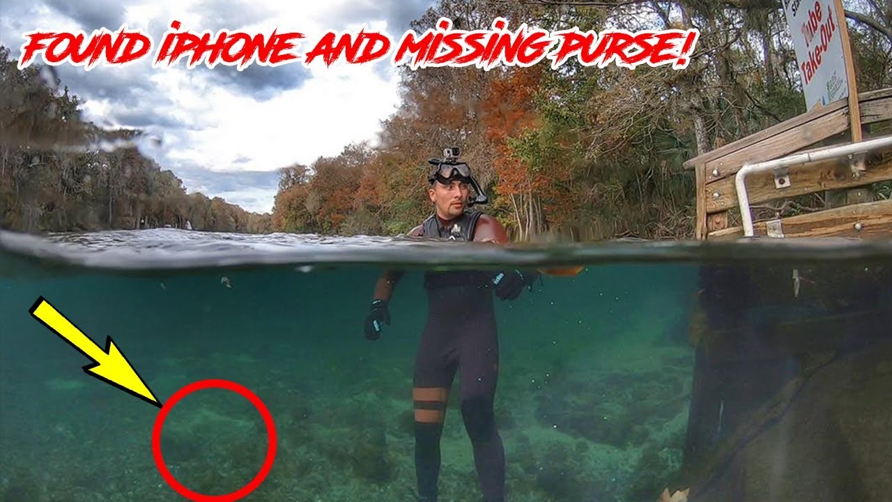 FOUND IPHONE AND PURSE WITH MONEY IN THE RIVER | CJ FAISON - YouTube