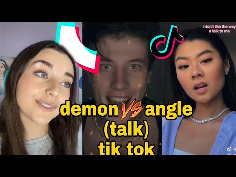 demon vs angle tik tok (talk) - YouTube
