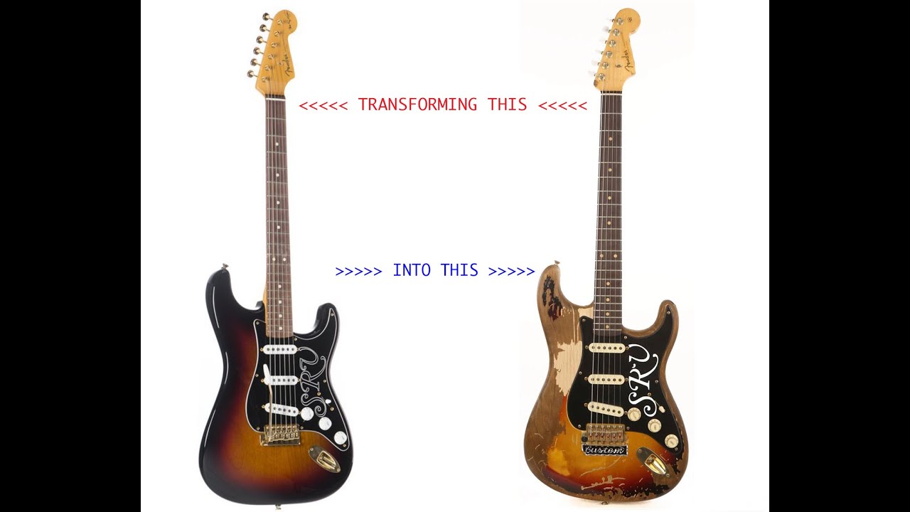 Building a replica of the John Cruz SRV 'No1' Heavy Relic Strat - YouTube