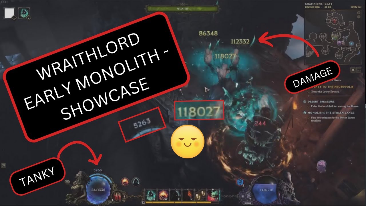 LAST EPOCH - Wraithlord Necromancer build - EARLY MONOLITH SHOWCASE ...