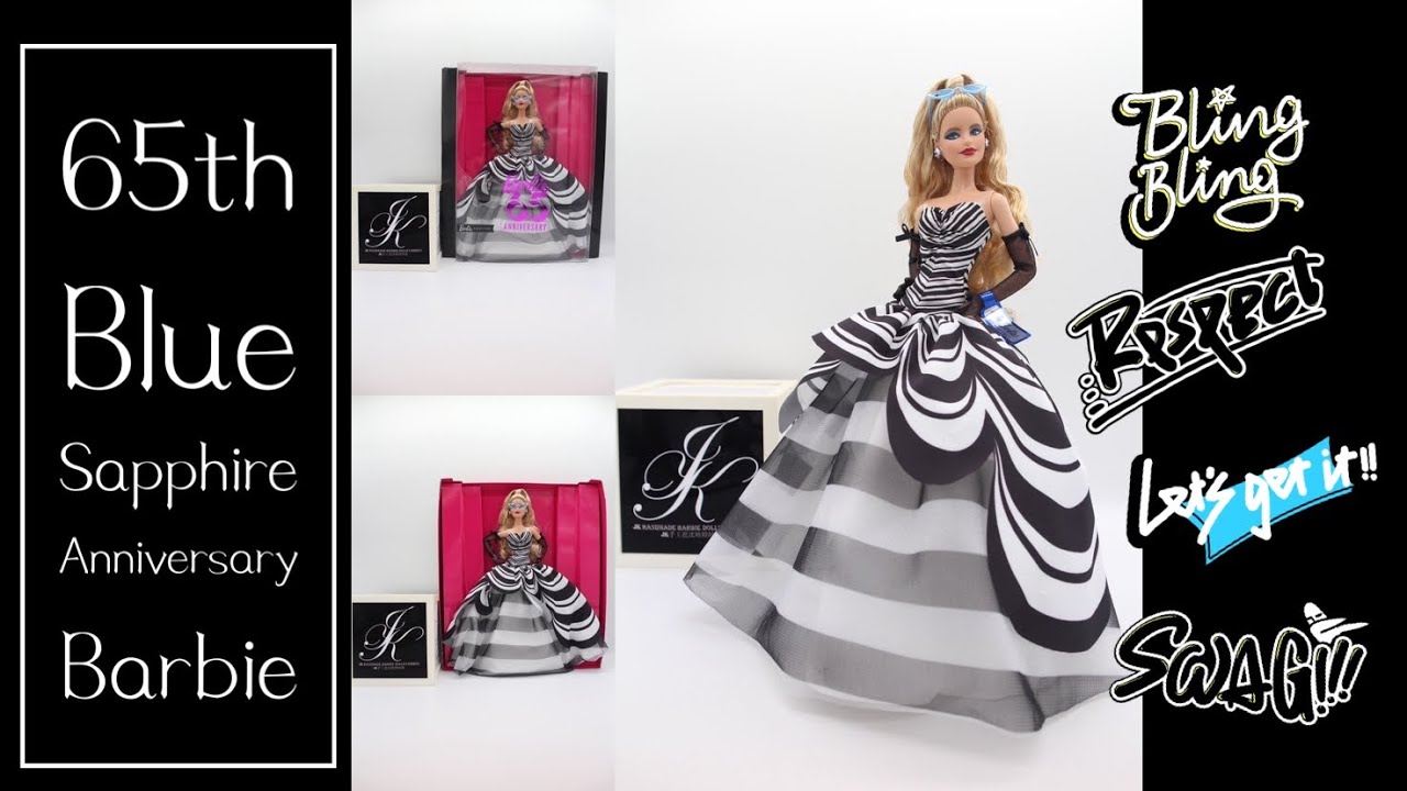 JK Barbie Dolls Collection ~ Unbox Barbie 65th Anniversary Doll - YouTube