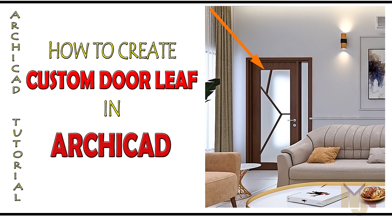 HOW TO CREATE CUSTOM DOOR LEAF #archicad #doorleaf #graphisoft - YouTube