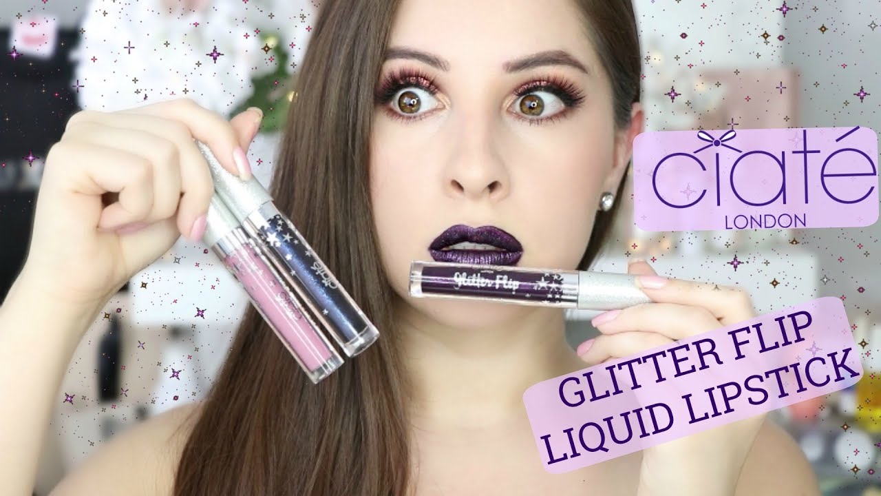 WORLD FIRST - CIATE LONDON Glitter Flip Liquid Lipstick - YouTube