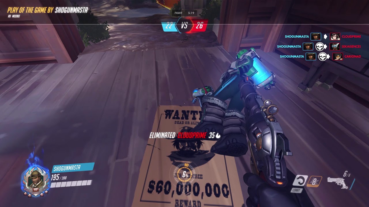 shogunmasta's highlight 18 10 02 mccree sherlock skin - YouTube