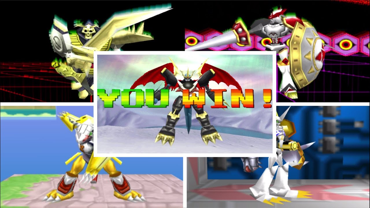 Digimon Rumble Arena All Win Poses | Ps 1 | PSX - YouTube