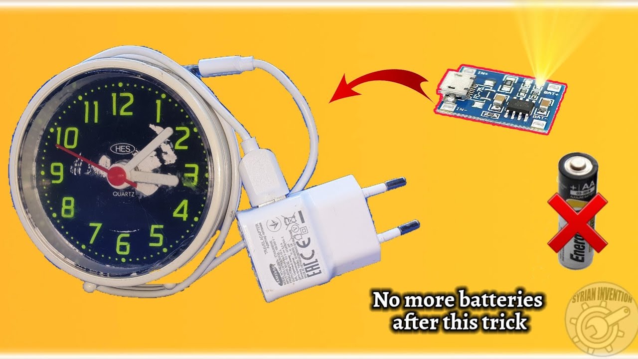 Upgrading the wall Clock Battery to a Lithium Battery | Life time Free ...