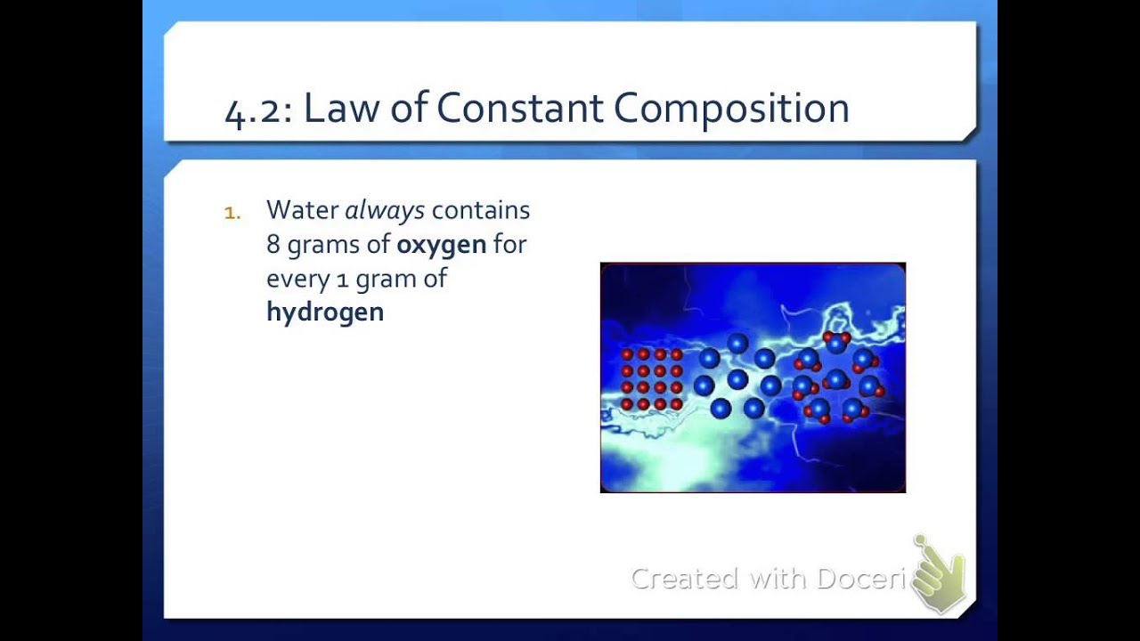 4 2 Law of Constant Composition - YouTube