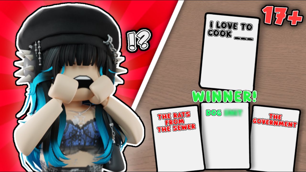 THIS CRAZY CARDS GAME GOT OUT OF HAND 😭 (17+ ROBLOX GAME) - YouTube