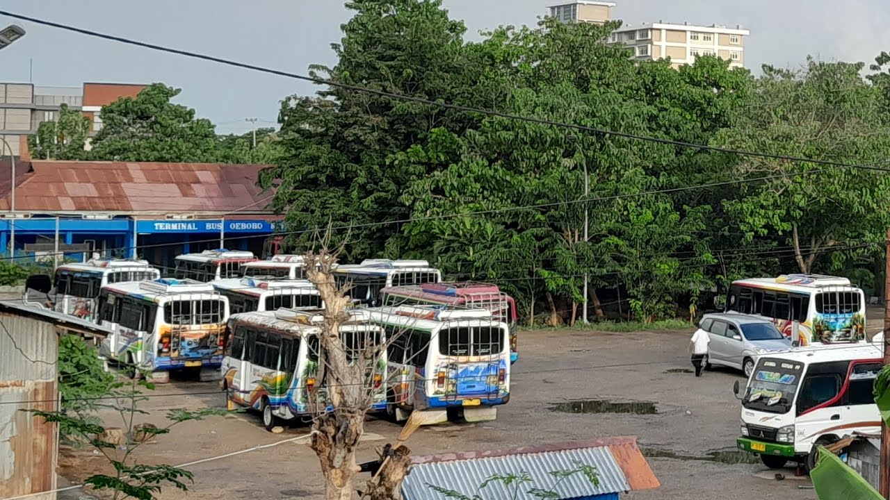 Terminal Bus Oebobo Kupang-NTT ada bus gratis ke Pulau Semau tiap Sabtu ...