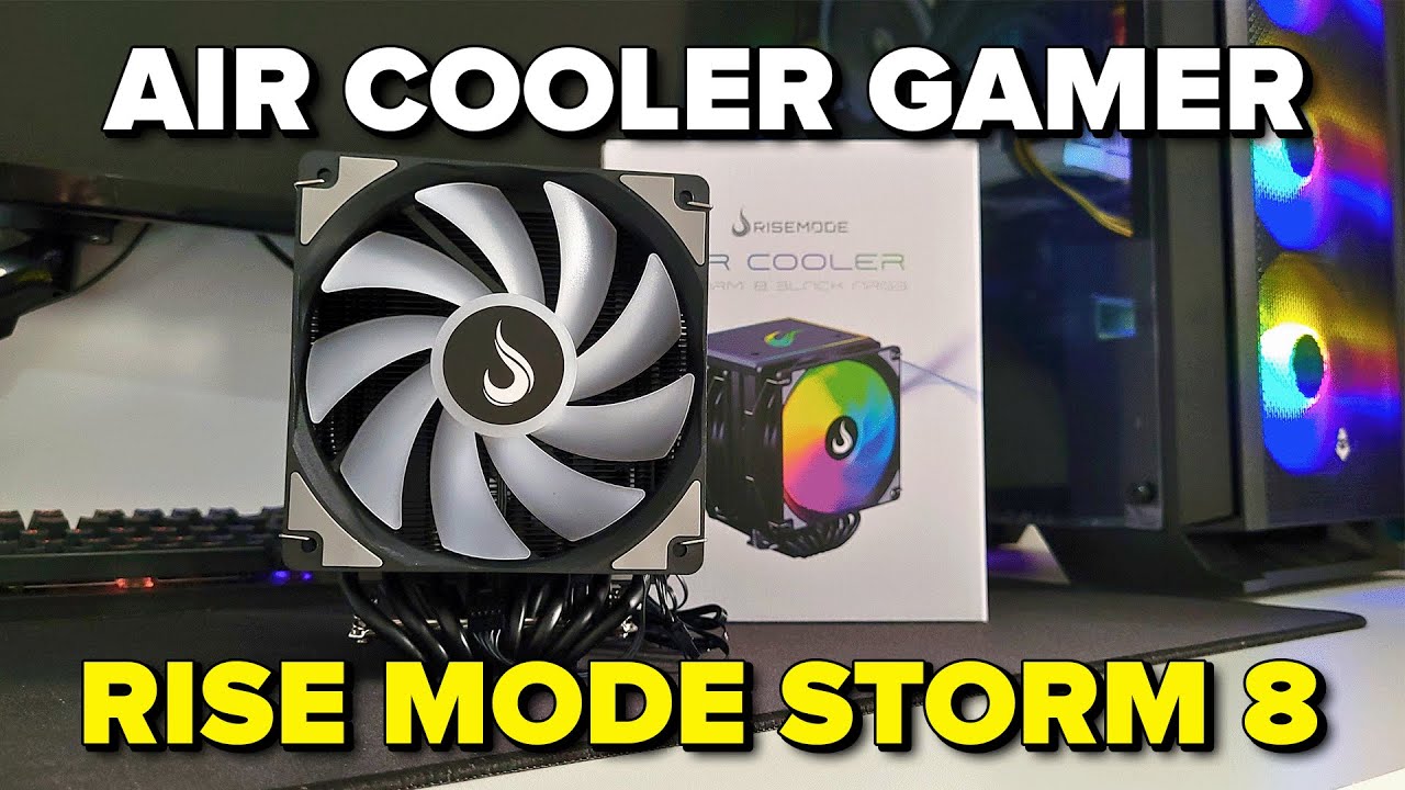 Unboxing Air Cooler Gamer Rise Mode Storm 8 Black ARGB - YouTube