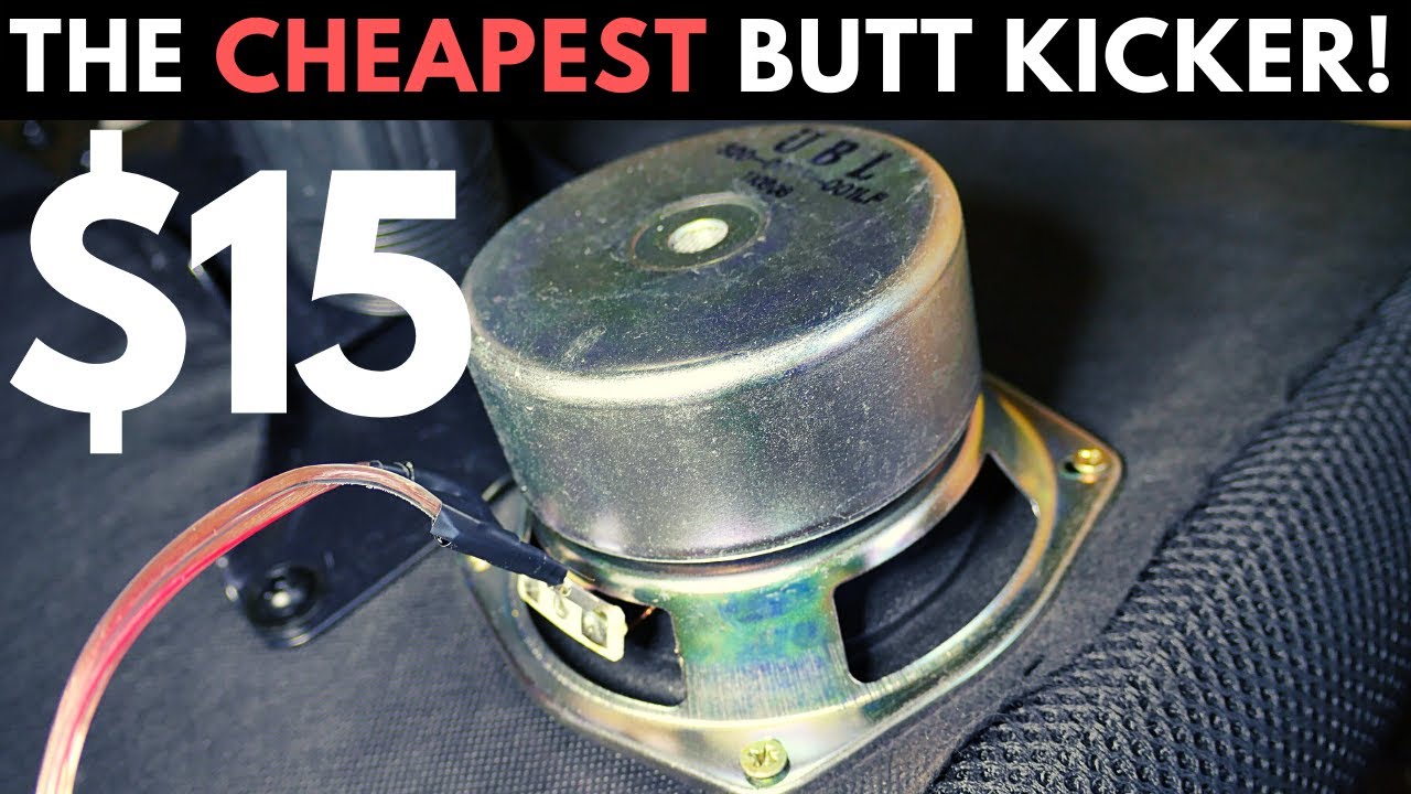 The Cheapest Butt Kicker / Bass Shaker For Sim Racing | DIY Subwoofer ...