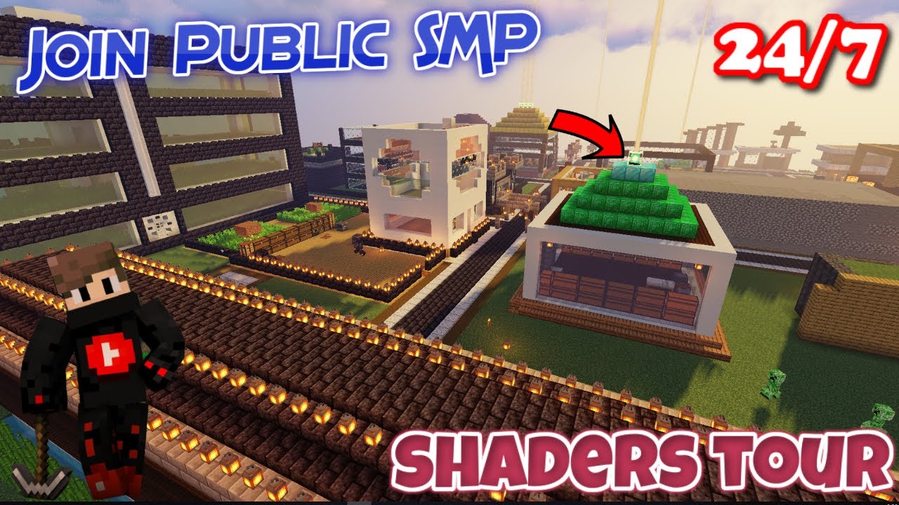 My SMP Shaders, Home Tour | Join Public Smp | 24/7 online | SMP House ...