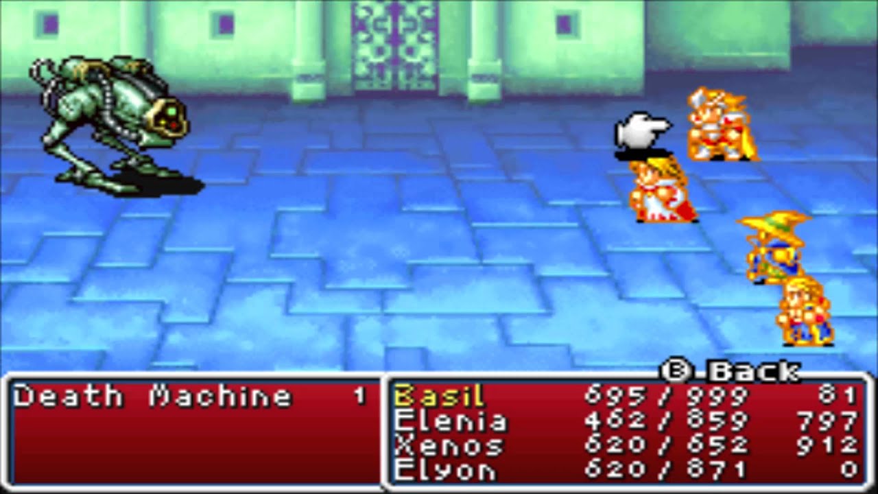 Final Fantasy 1 Dawn of Souls (GBA) Mini Boss Death Machine - YouTube