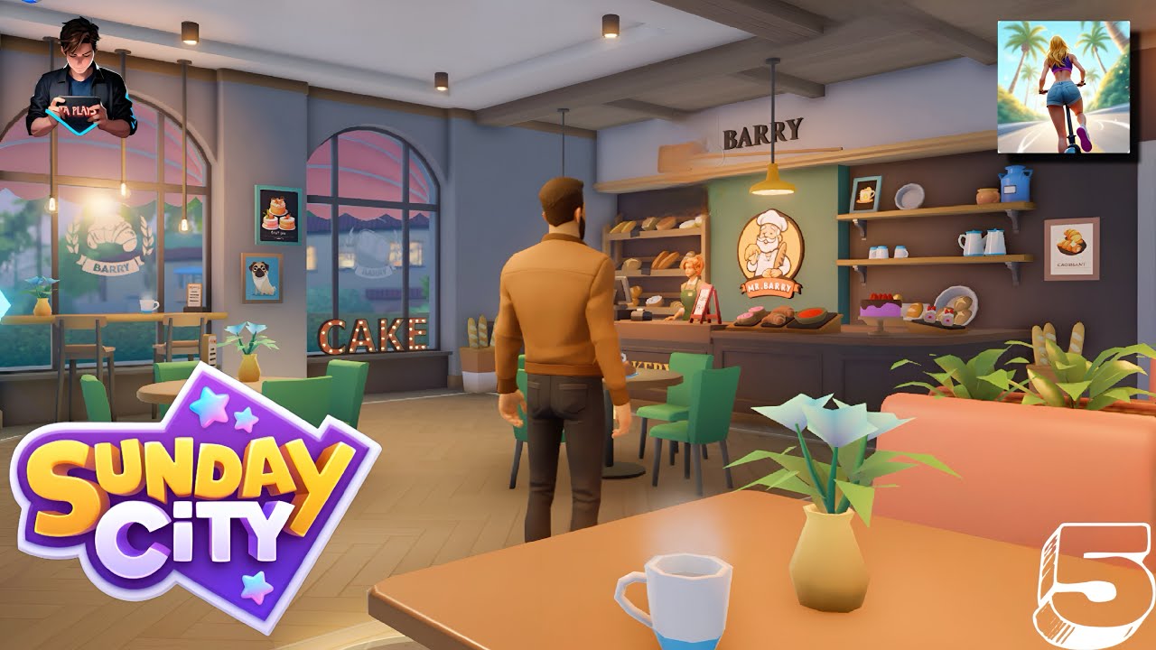 Sunday City: Sim Life Part 5 | “Barry” Bakery Gameplay Walkthrough ...