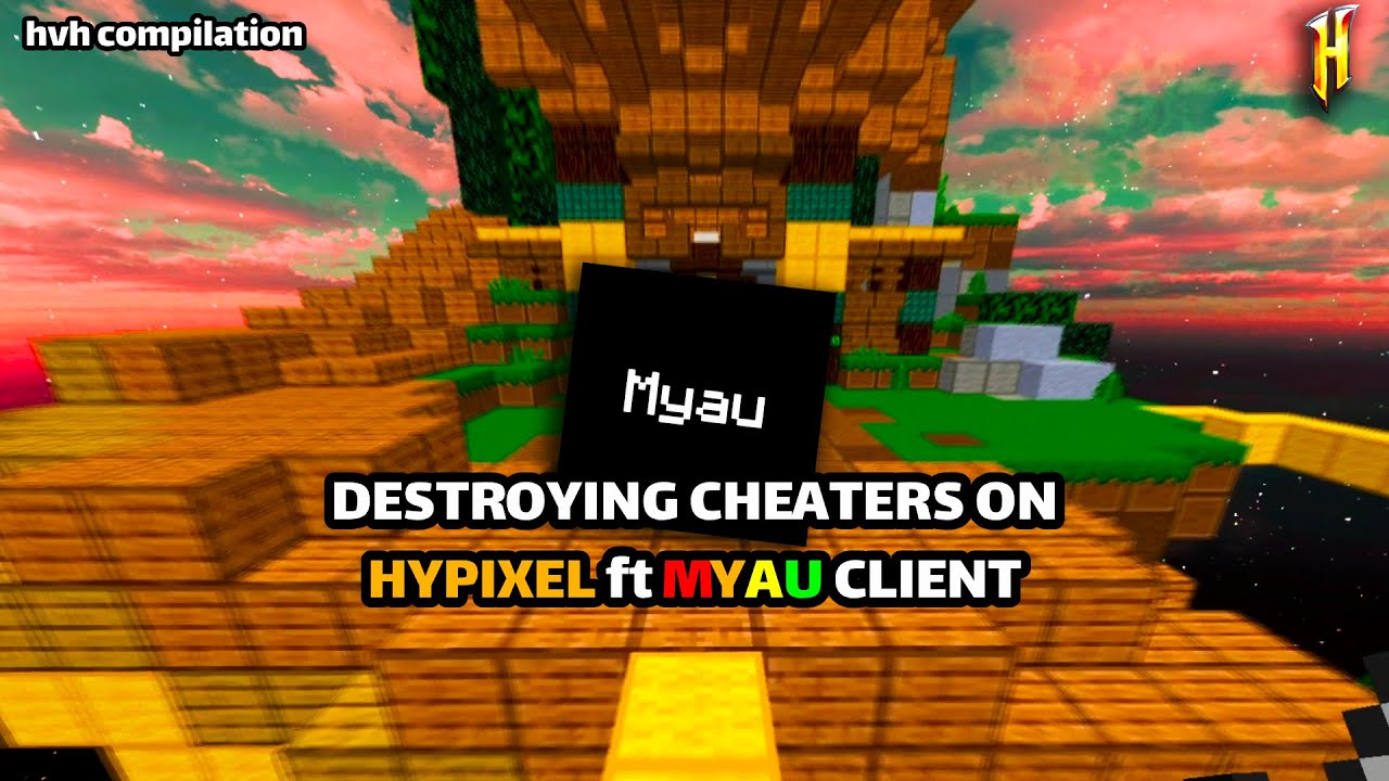 DESTROYING HACKERS ON HYPIXEL ft myau client - YouTube