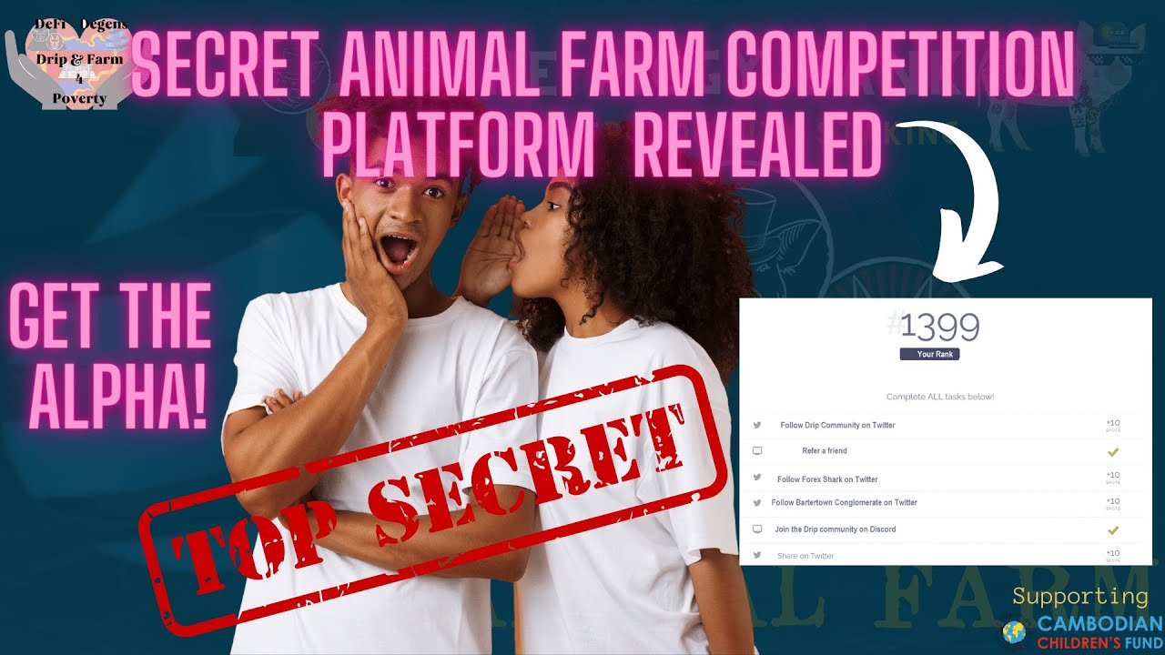 Drip Network Animal Farm secret competition platform - YouTube