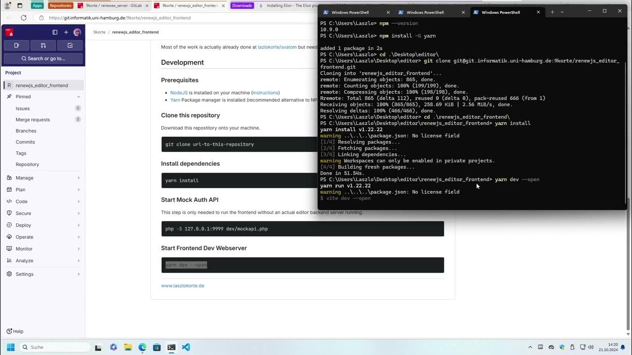PetriStation Devlog #46 Cloning the Client Repository of the Renew Web Editor - YouTube