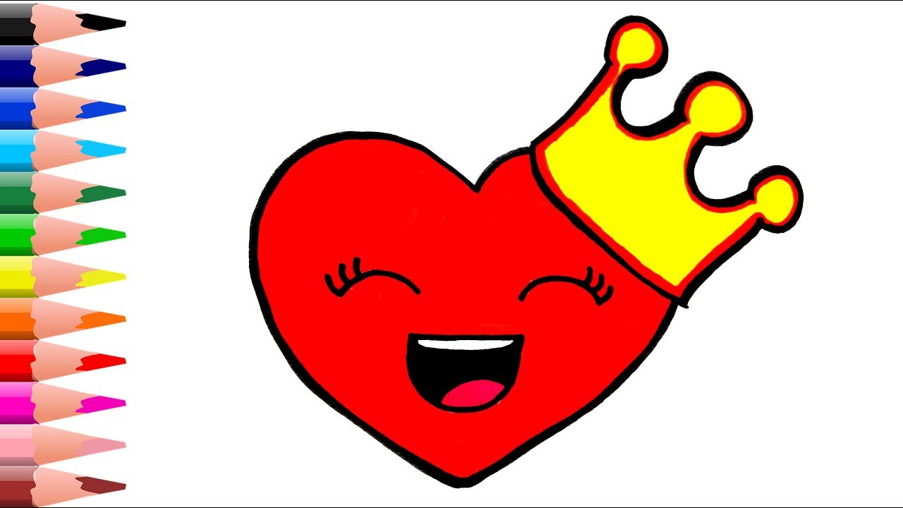 Kral Kalp Nasıl Çizilir? - How To Draw a Heart - YouTube