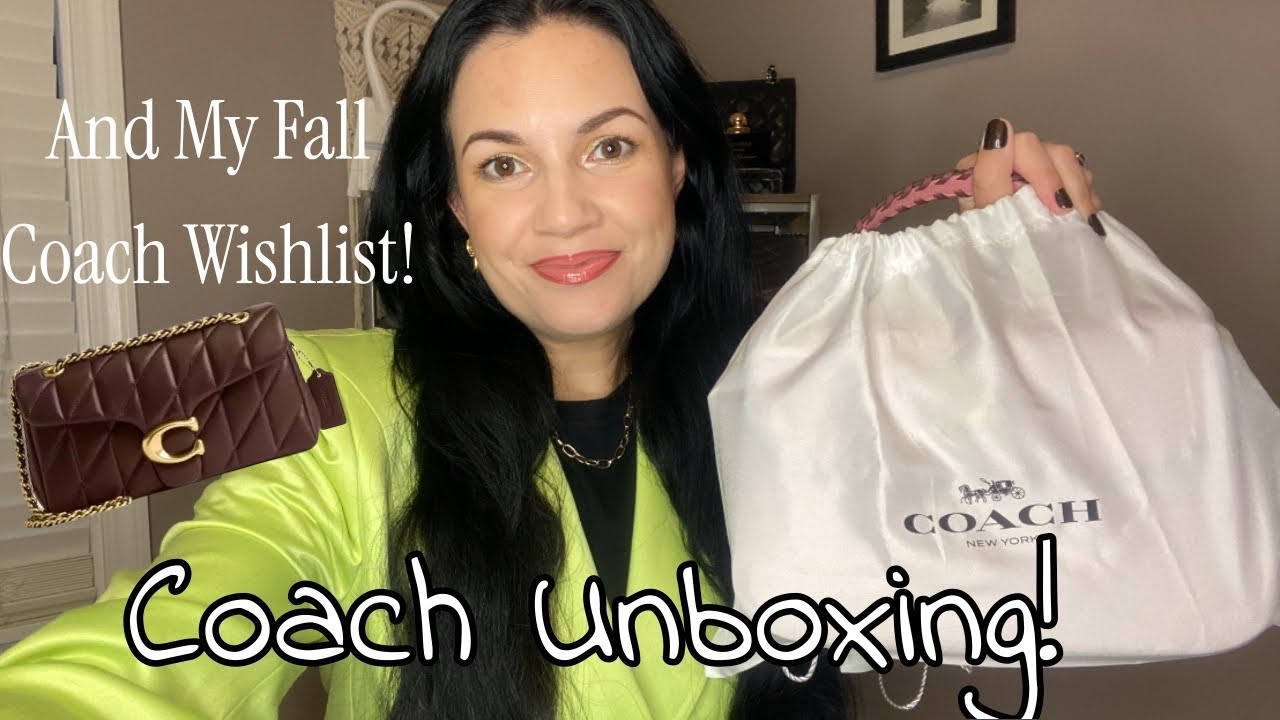COACH DOUBLE HANDBAG UNBOXING! And Fall Coach Wishlist - YouTube