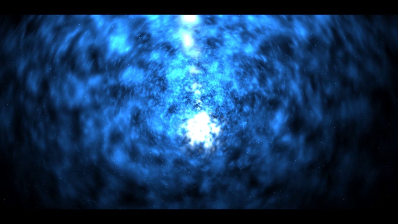 4K 3Min. ♛ Blue 3D Cinematic ♛ Atmosphere Mist 2160p Motion Background ...