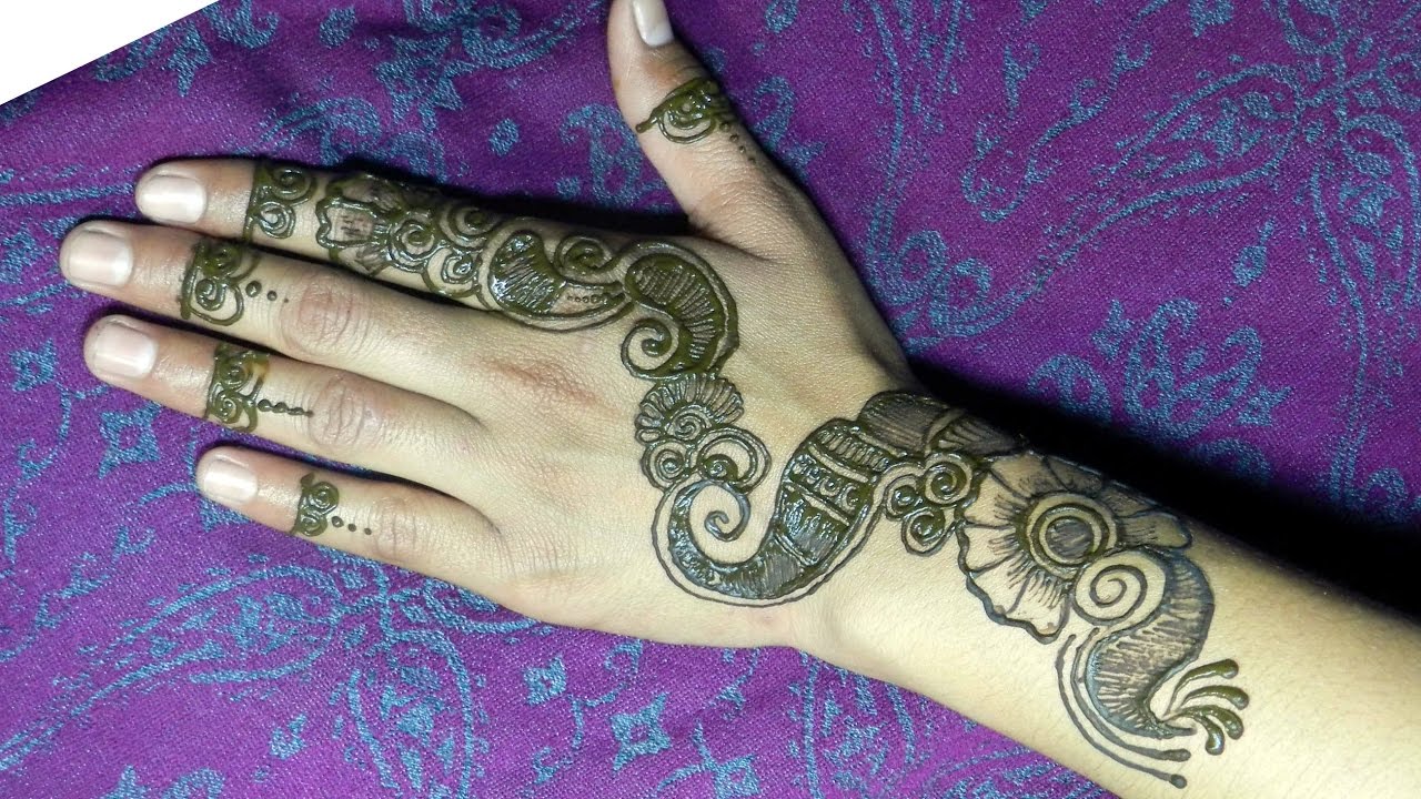 1. Beautiful Snake Design Mehndi Style - YouTube