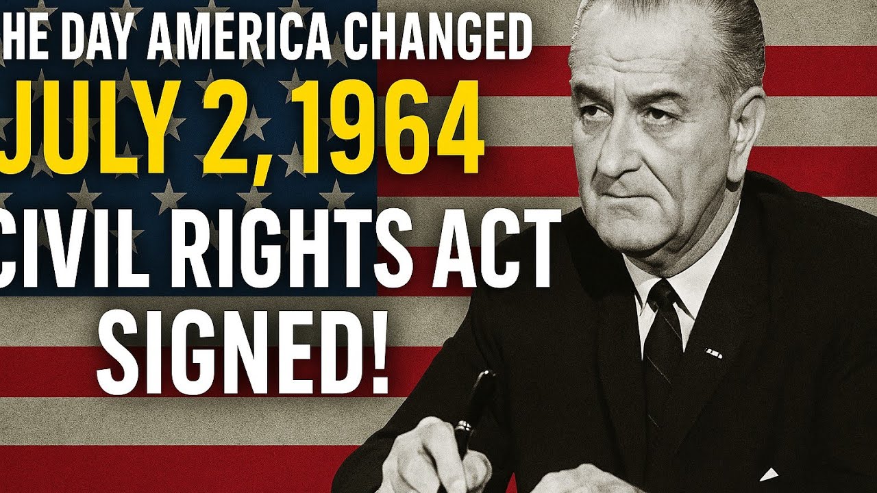 The Day America🇺🇸Changed: July 2, 1964 – Civil Rights Act📝 Signed ...