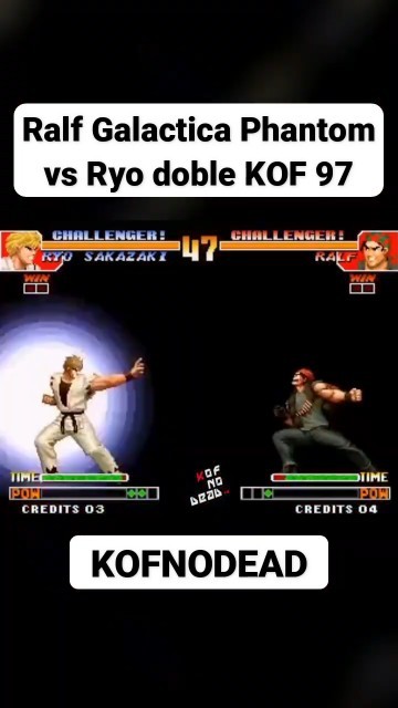 Ralf Galactica Phantom vs Ryo doble KOF 97 #kofnodead #short #reel #kof ...