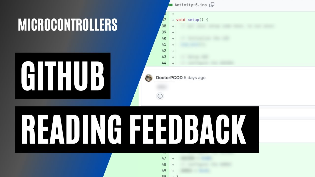 Microcontrollers: Reading feedback on GitHub - YouTube
