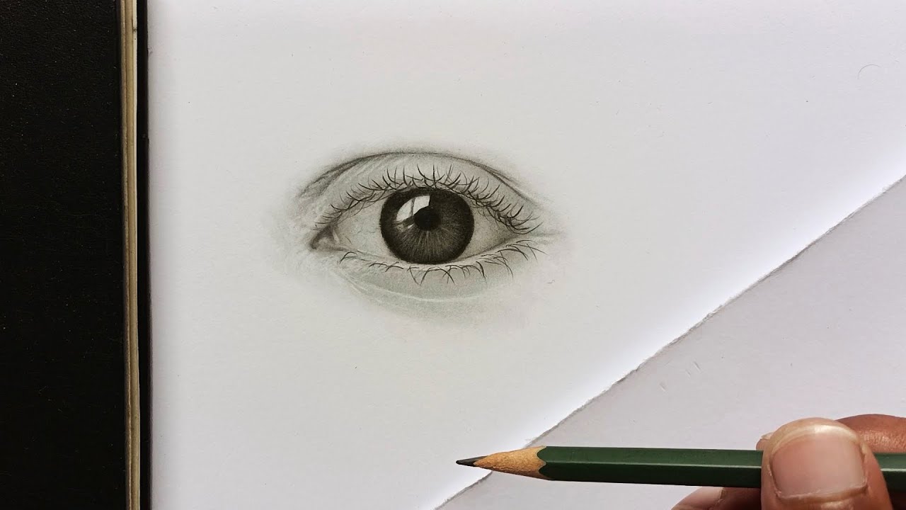 How to Draw Realistic " EYE " . EYE drawing easy tutorial Step By Step ...
