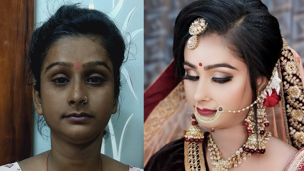 real dusky skin indian bridal makeup | Pooja Seth | - YouTube