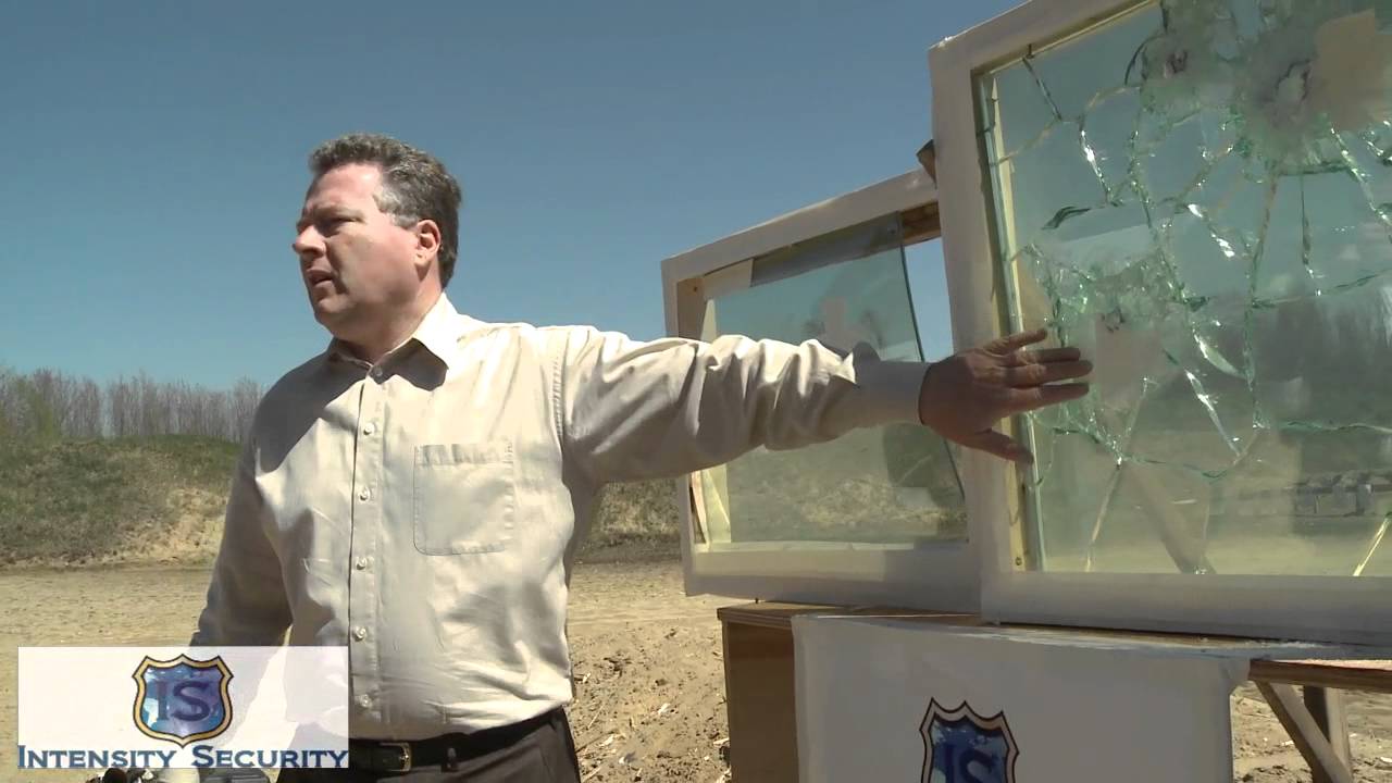 Intensity Security Window Film Ballistics Test August 2016 - YouTube