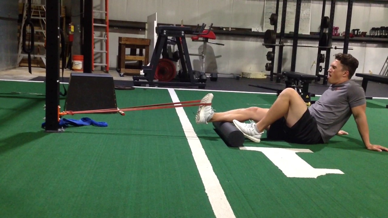 Activation: Anterior Tibialis With band - YouTube