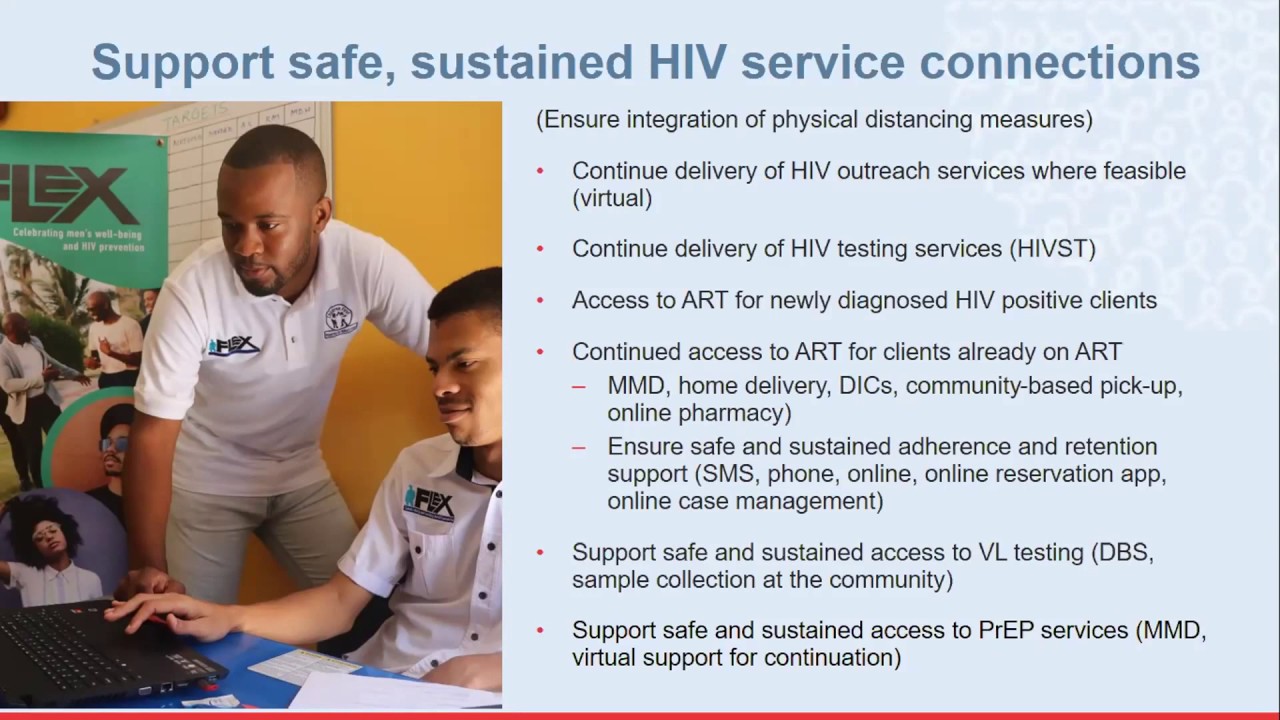 COVID-19 and HIV: Adapting community-based HIV services during a ...