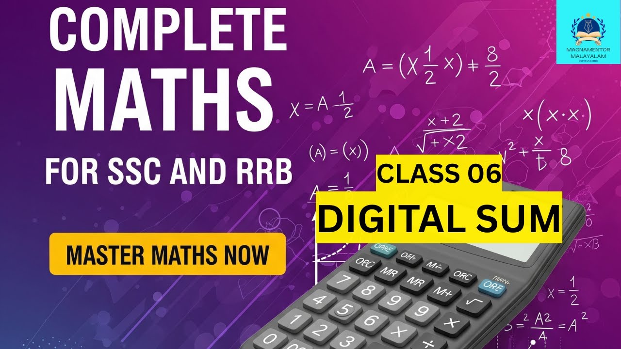 MATHS SPECIAL CLASS 6 digital sum - YouTube